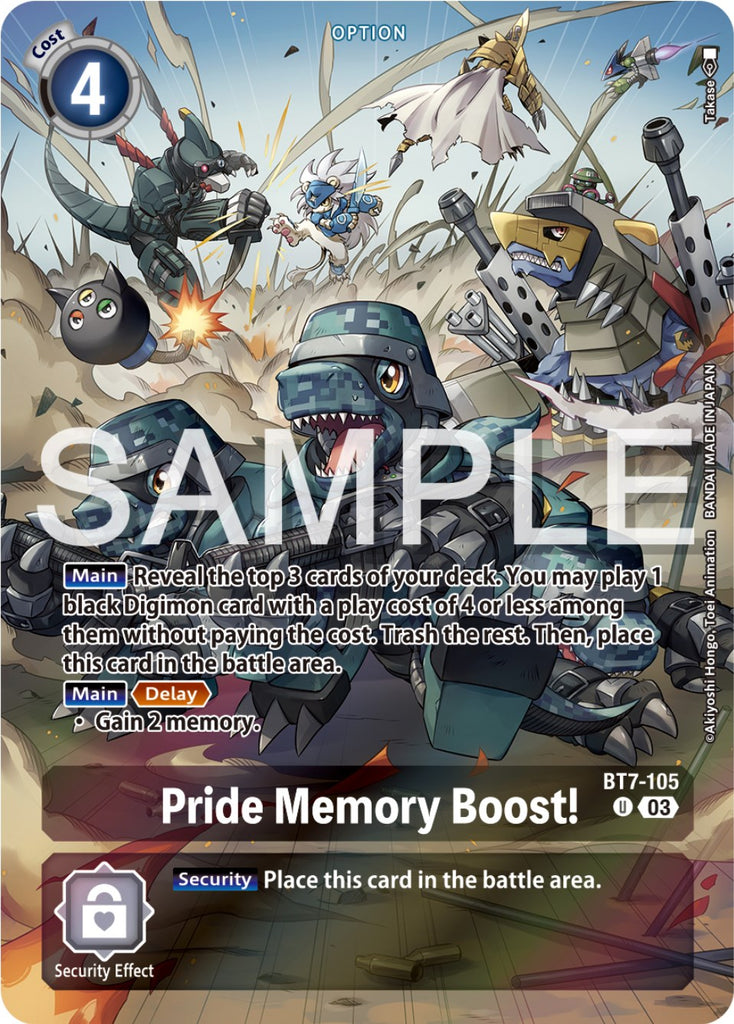 Pride Memory Boost! [BT7-105] (Reprint) [Starter Deck: Double Typhoon Advanced Deck Set ...